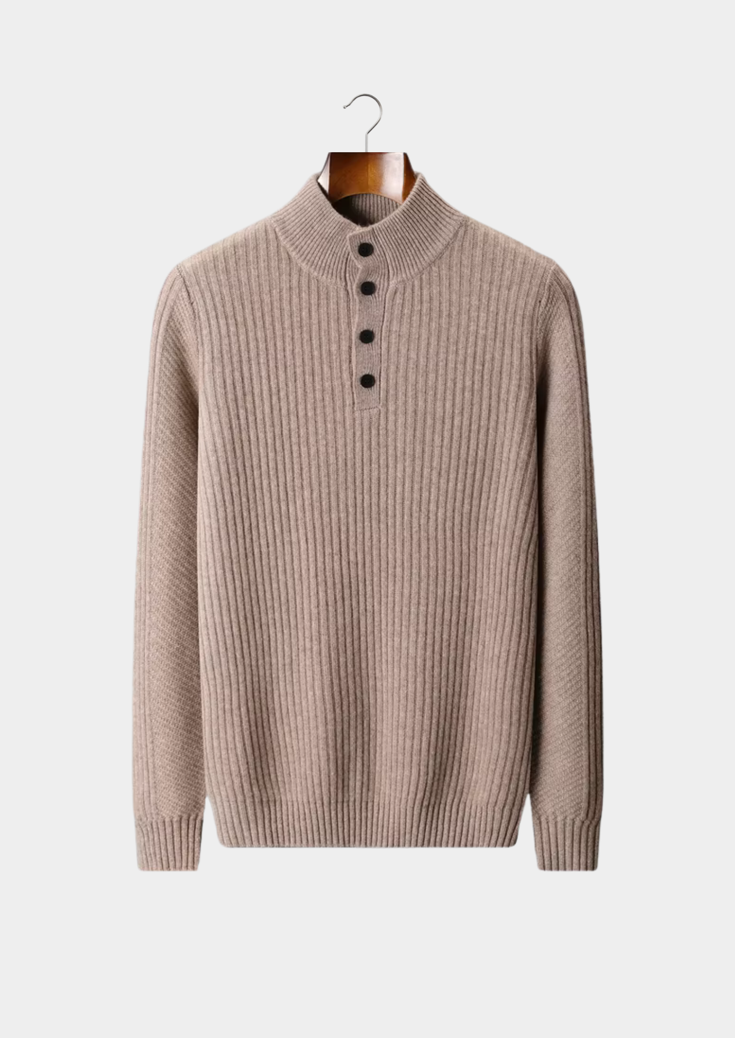 Extra-Fine Merino Ribbed Henley – VeroDeva